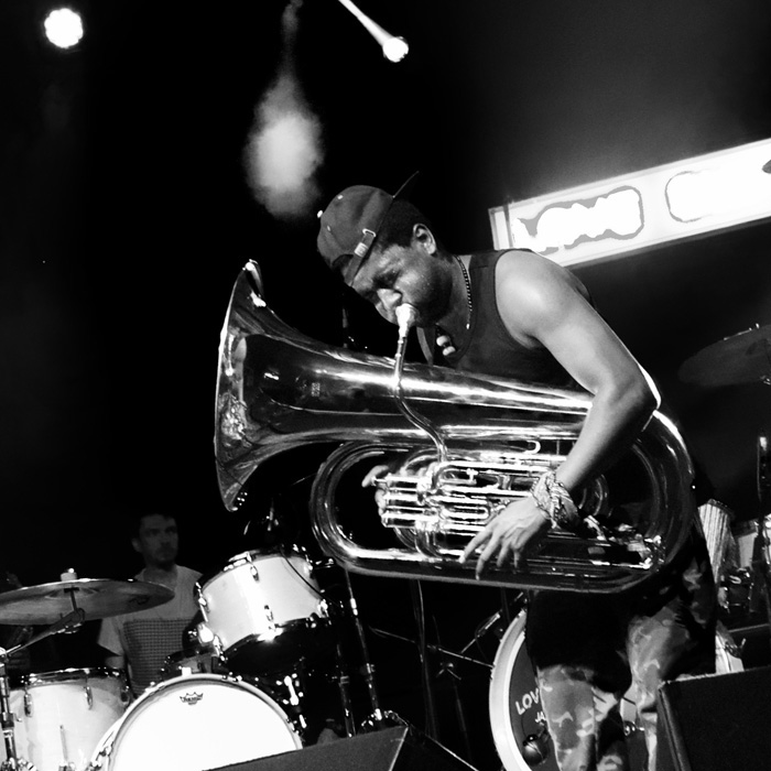 Neil Sloman Photography | Theon Cross (Sons of Kemet) Blowing up a Storm